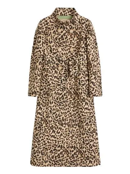 Valentino Garavani Animalier Print Cloth Coat - Animal Print / Black / Brown / Multicolor