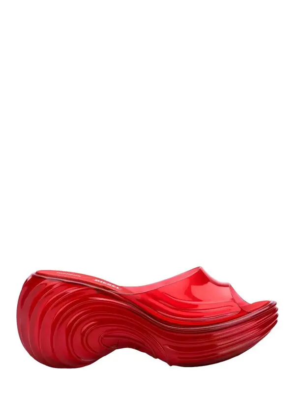 Melissa X Diesel Quantum Platform Wave Slides - Red