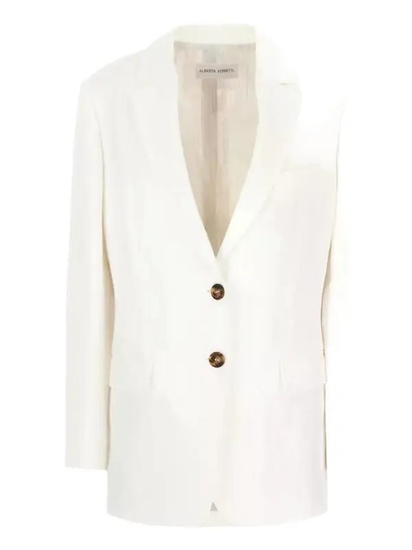 Alberta Ferretti Two-button Blazer - White