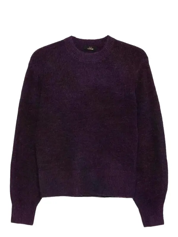 TWINSET Round-neck Long-sleeves Sweater - Purple