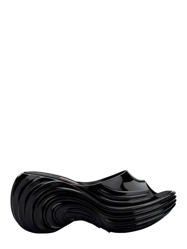 Melissa X Diesel Quantum Platform Wave Slides - Black