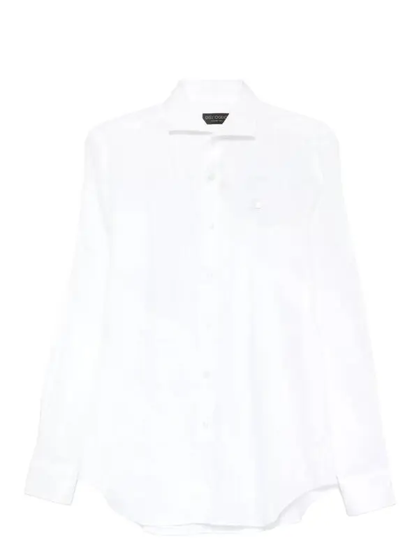 DELL'OGLIO Linen Shirt - White