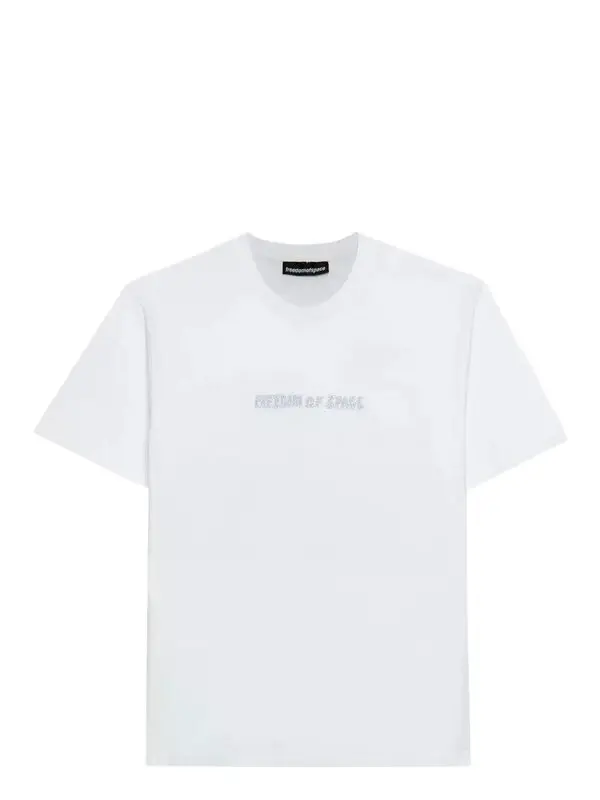 FREEDOM OF SPACE Graphic-print T-shirt - White