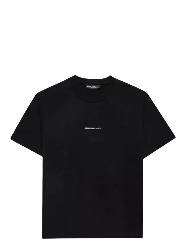 FREEDOM OF SPACE Logo-print T-shirt - Black