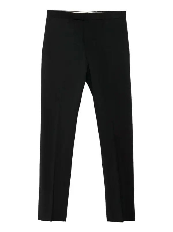 DELL'OGLIO Straight-leg Trousers - Black