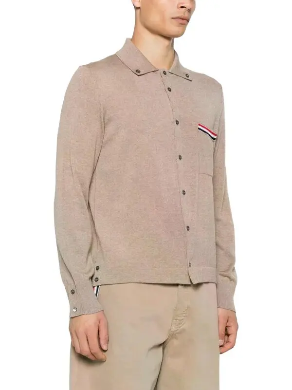 Thom Browne Buttoned Wool Cardigan - Brown