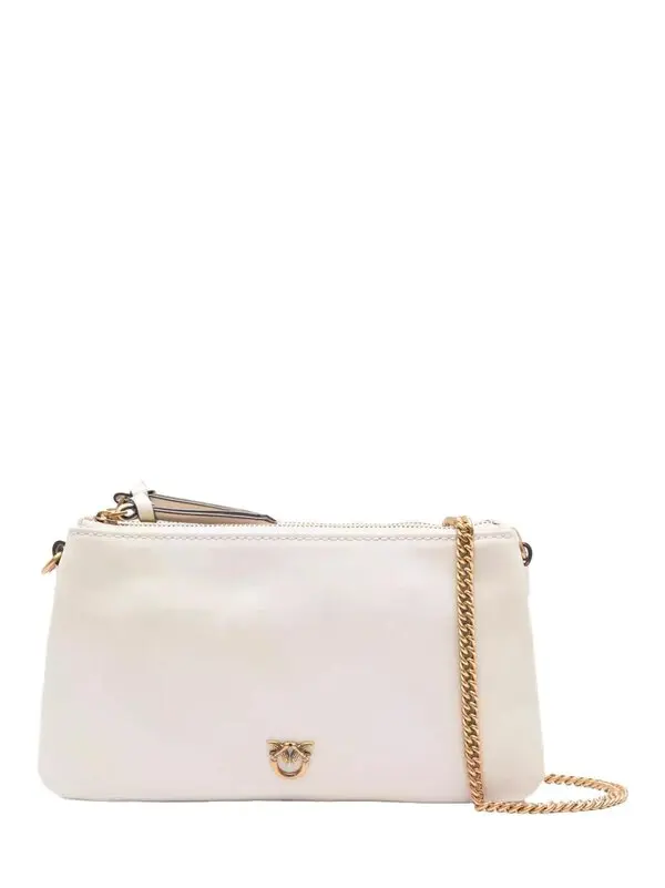 Pinko Double-zip Shoulder Bag - White