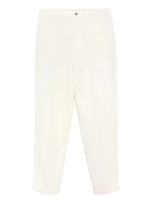 DELL'OGLIO Straight-leg Trousers - Neutrals