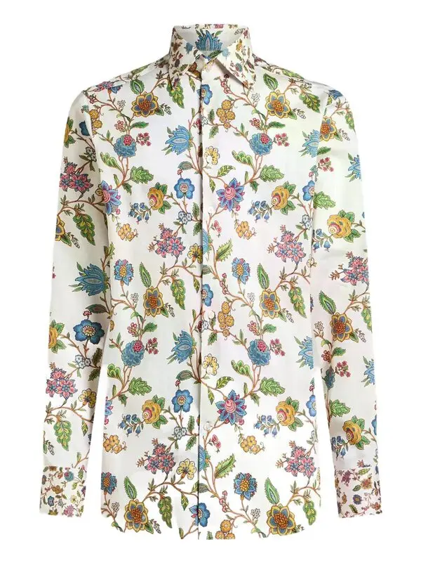 Etro Floral-print Shirt - White
