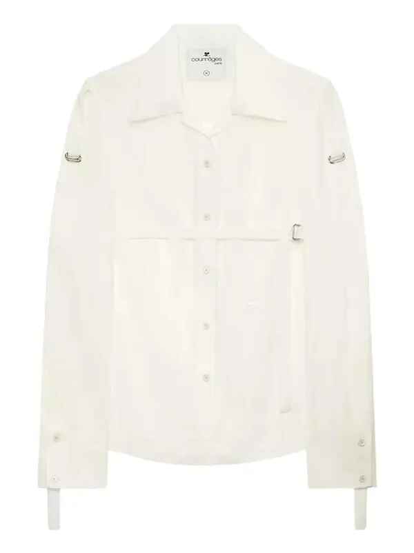 COURREGES Strap Shirt - White