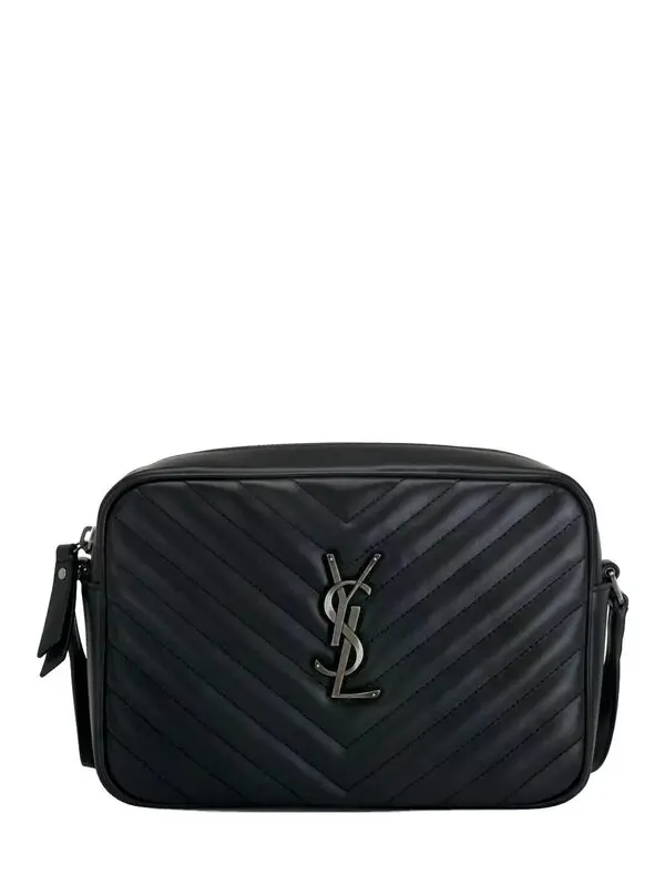 Saint Laurent Lou Quilted Crossbody Bag - Black