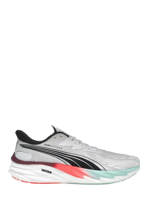 PUMA Velocity Nitro 4 Hyrox Sneakers - Puma White/mint Melt/glowing Red
