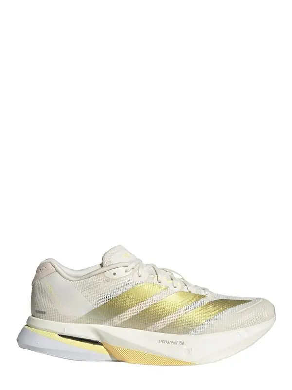 Adidas Adizero Boston 13 - Chalk White/gold Metallic/orange Tint