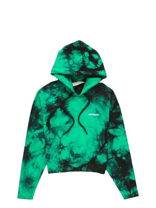 Off-White Tie Dye Contour Hoodie - Mint