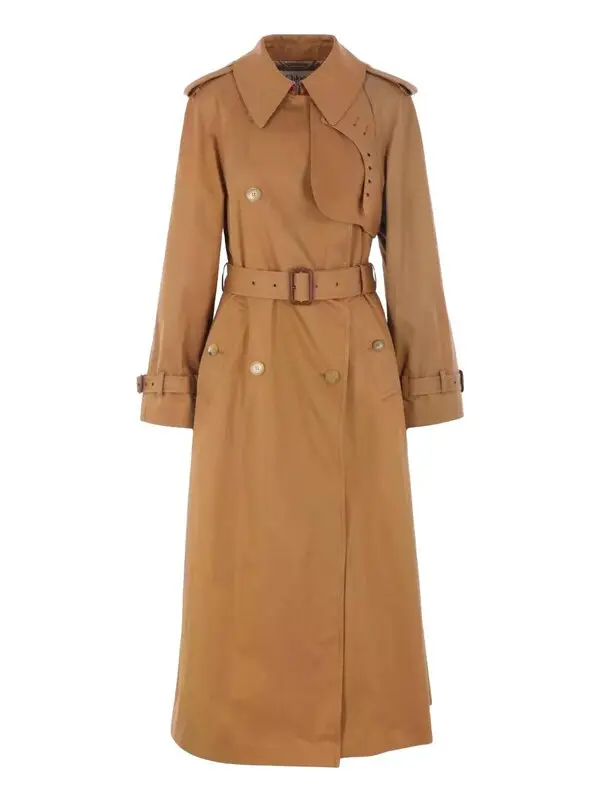 Chloé Double-breasted Belted Trench Coat - Brown