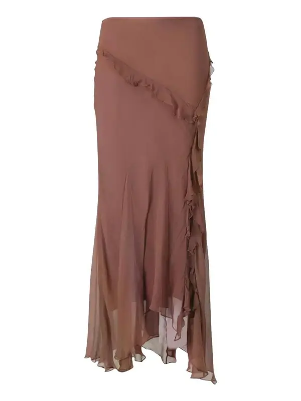 Staud Diana Maxi Skirt - Brown