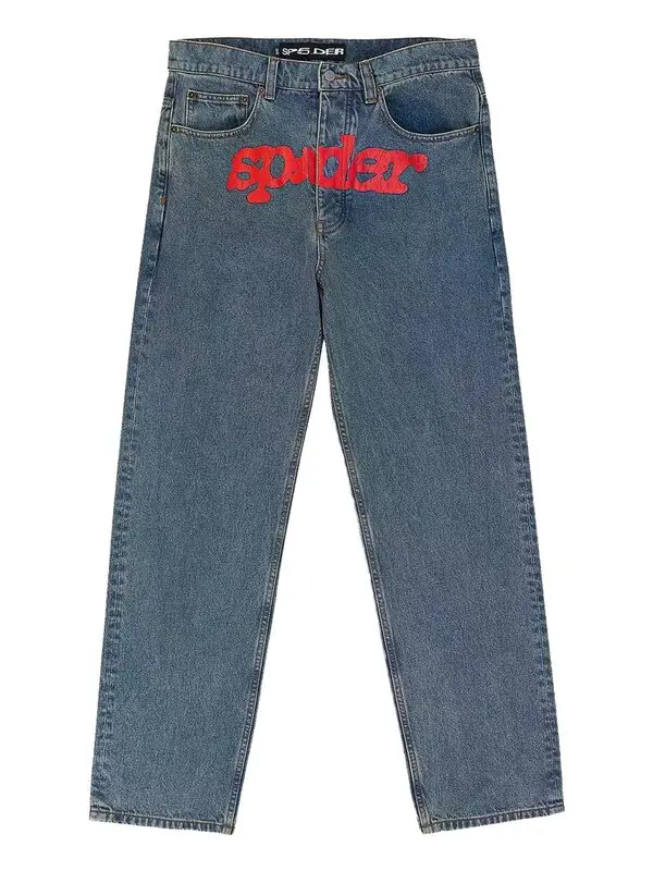 SP5DER Logo-print Jeans - Blue