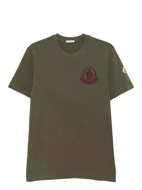 Moncler Logo-embroidered T-shirt - Green