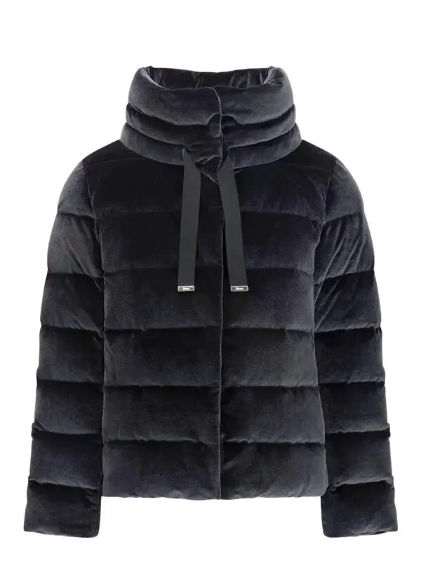 Herno Chenille-effect Padded Jacket - Black