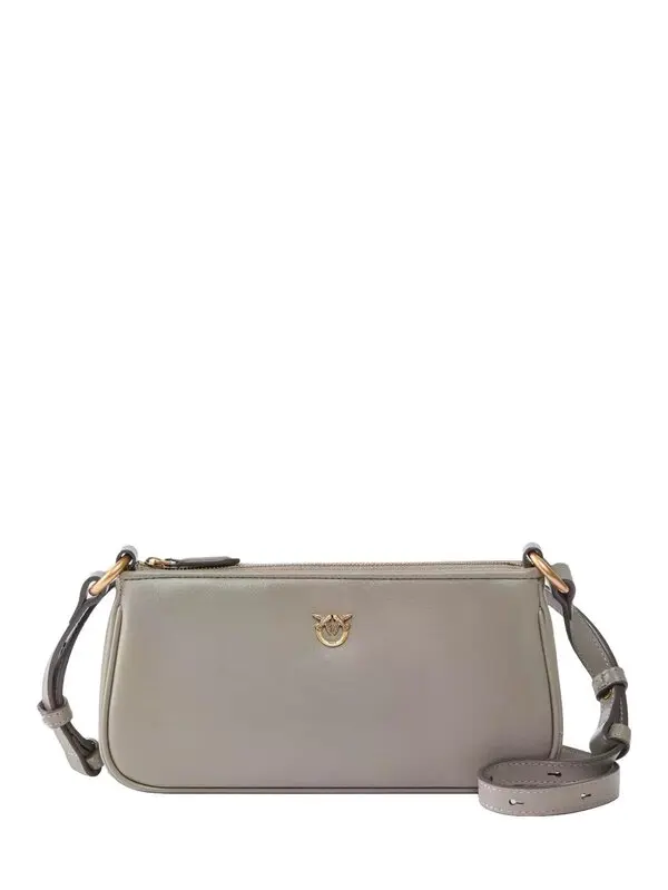 Pinko Zip-fastening Leather Mini Bag - Grey