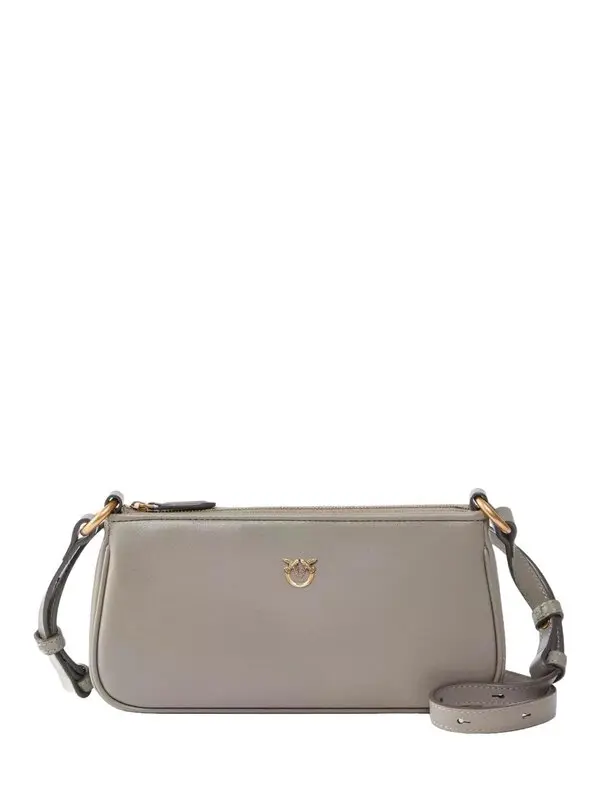 Pinko Zip-fastening Leather Mini Bag - Grey