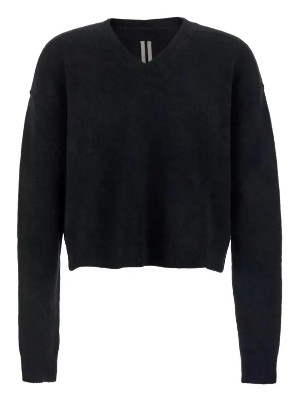 Rick Owens V-neck Sweater - Black