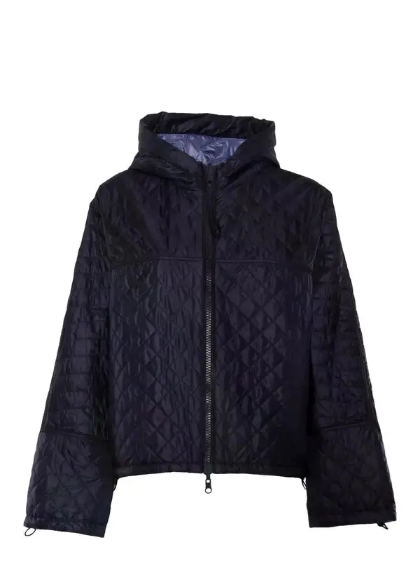 DUNO Quilted Hooded Jacket - Black