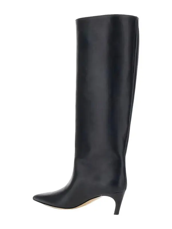 SEMICOUTURE Pointed-toe Knee-high Boots - Black