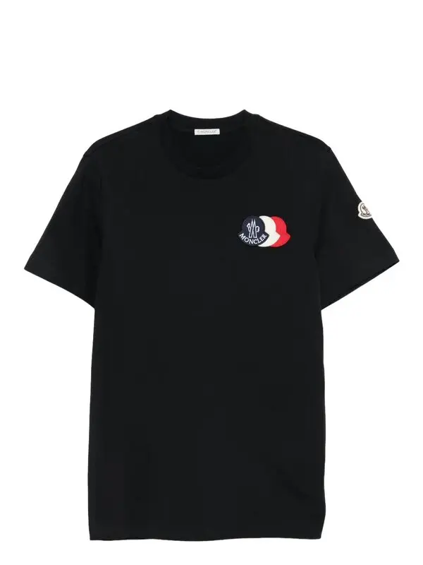Moncler Logo-patch Short-sleeve T-shirt - Blue