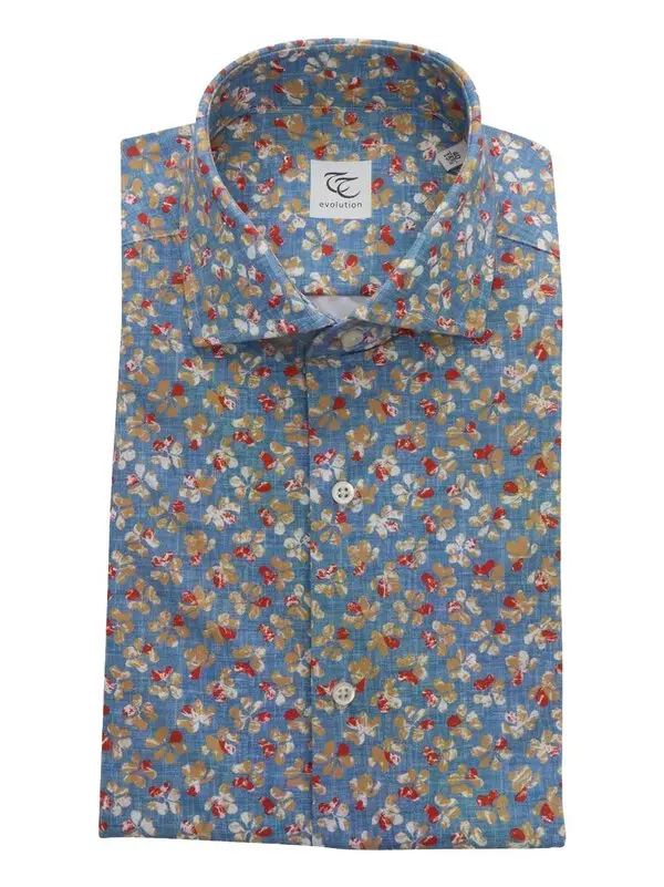 SONRISA Floral-print Shirt - Blue