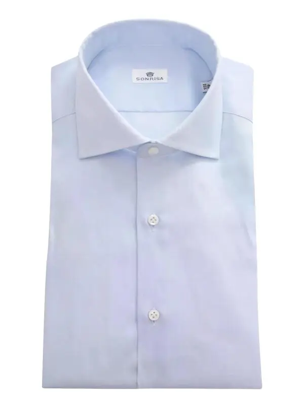 SONRISA Cotton Poplin Shirt - Blue