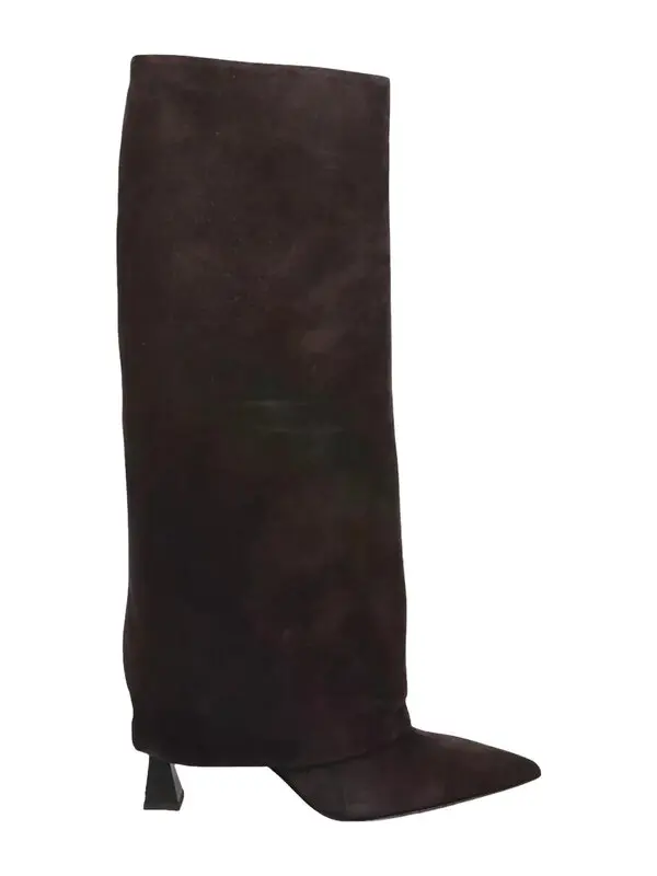 SERGIO LEVANTESI Slouch Suede Boots - Brown