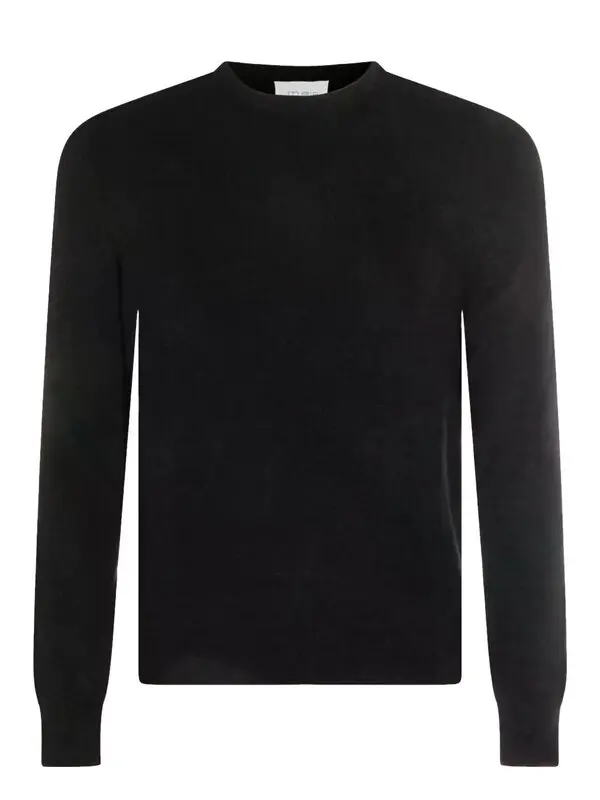 Malo Round-neck Cashmere Sweater - Black