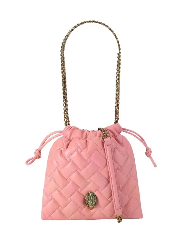 Kurt Geiger Quilted Leather Shoulder Bag - Pink