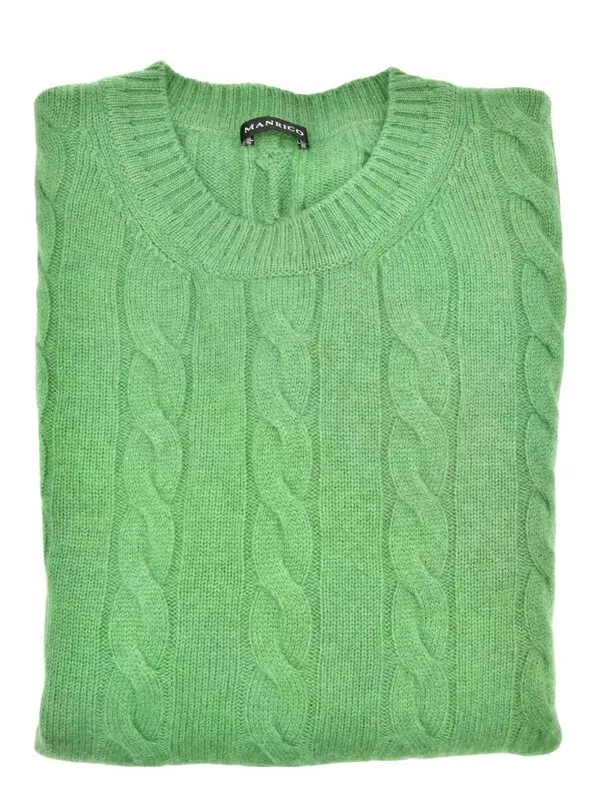 Manrico Cashmere Cable-knit Sweater - Green