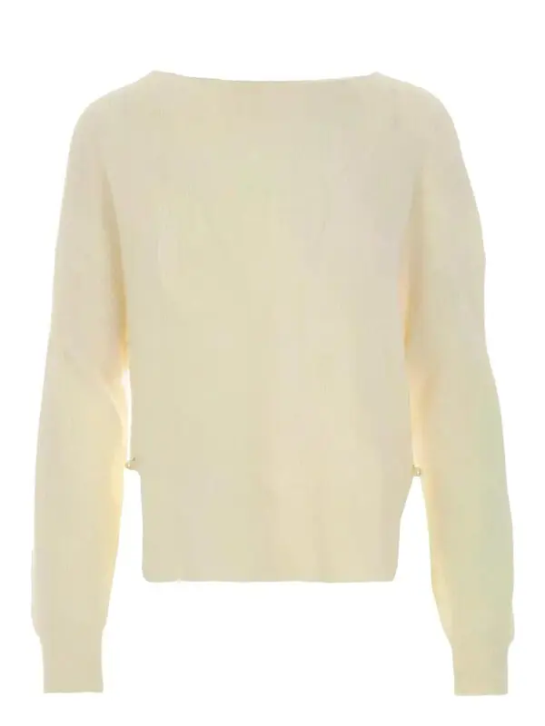 Liu Jo Ribbed Knit Sweater - Neutrals
