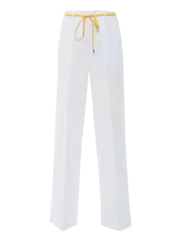 Aspesi Ribbon-belt Trousers - White