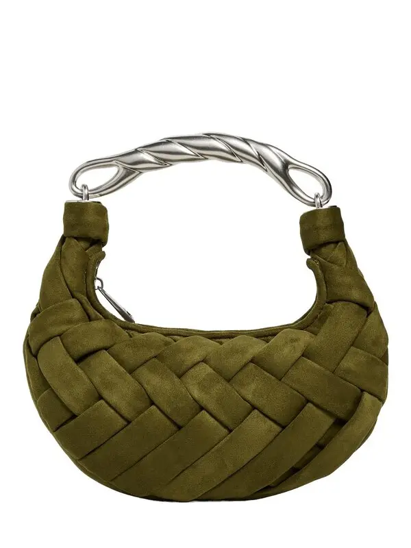 Jw Pei Orla Weave Handbag - Dark Olive