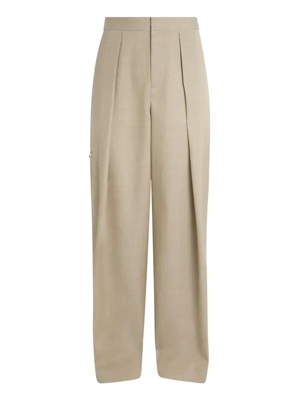 JW Anderson Wool Tailored Trousers - Beige