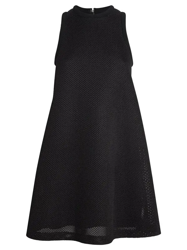 Max Mara Mesh Jersey Mini Dress - Black