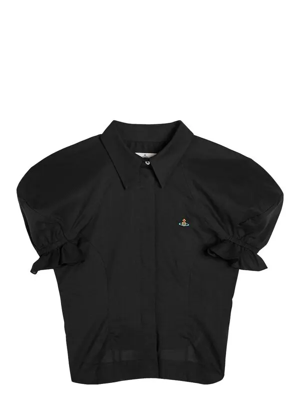 VIVIENNE WESTWOOD Puff-sleeve Cotton Blouse - Black