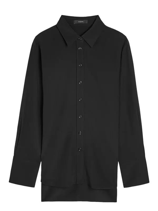 JOSEPH Silk Crepe Shirt - Black