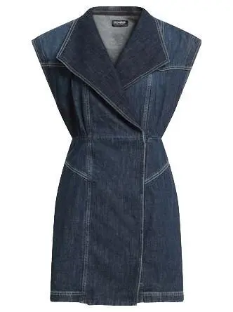 DONDUP Denim Mini Wrap Dress - Blue