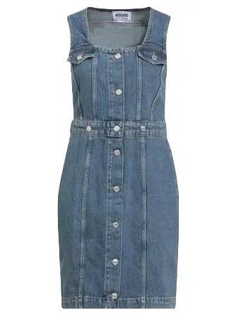 Moschino Mini Denim Bodycon Dress - Blue