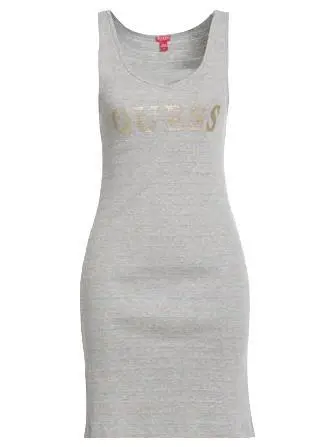 Guess Mini Dress In Cotton Blend - Grey
