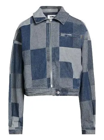 You Must Create Denim Patchwork Jacket - Blue