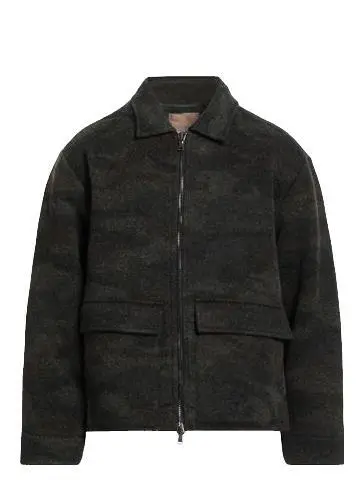 DANIELE FIESOLI Military Jacket In Virgin Wool And Polyester - Green
