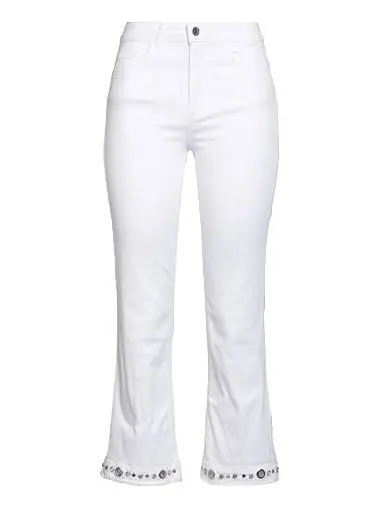 LIU •JO Cotton-blend Flared Jeans - White