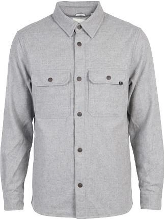 PRIMO EMPORIO Flannel Jacket With Snap Fastenings - Grey