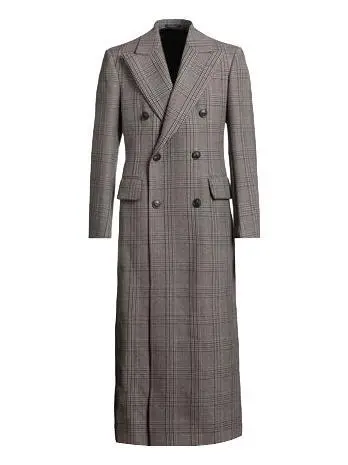 Emporio Armani Double-breasted Virgin Wool Coat - Beige